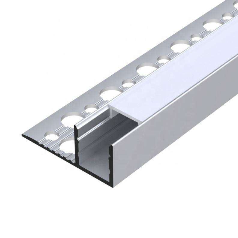 14Mm Width Slim U Shape Plaster-In Drywall Extrusion Strip Led ...